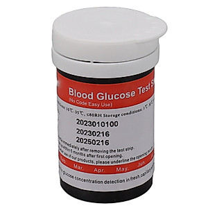 50 Count Accurate Glucose Test Strips for Diabetes Monitoring, PET Material