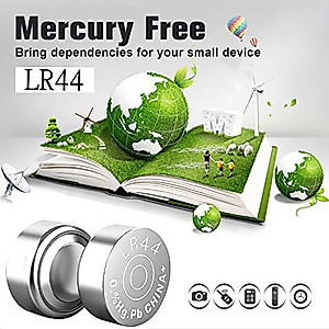Nightkonic 20 Count - LR44 AG13 357 SR44 A76 303 Battery 1.5V Button Coin Cell Batteries