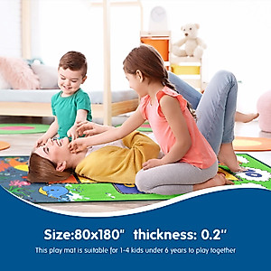 Booooom Jackson Hopscotch Kid Rug 31''x70'' Kids 、Preschool Rugs for3, 4, 5, 6, and 7 Year Olds,Kids Rugs for Classrroom and Bedroom