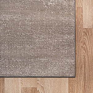 Unique Loom Sofia Collection Area Rug - Casino (2' x 6' 7" Runner, Dark Gray/ Ivory)