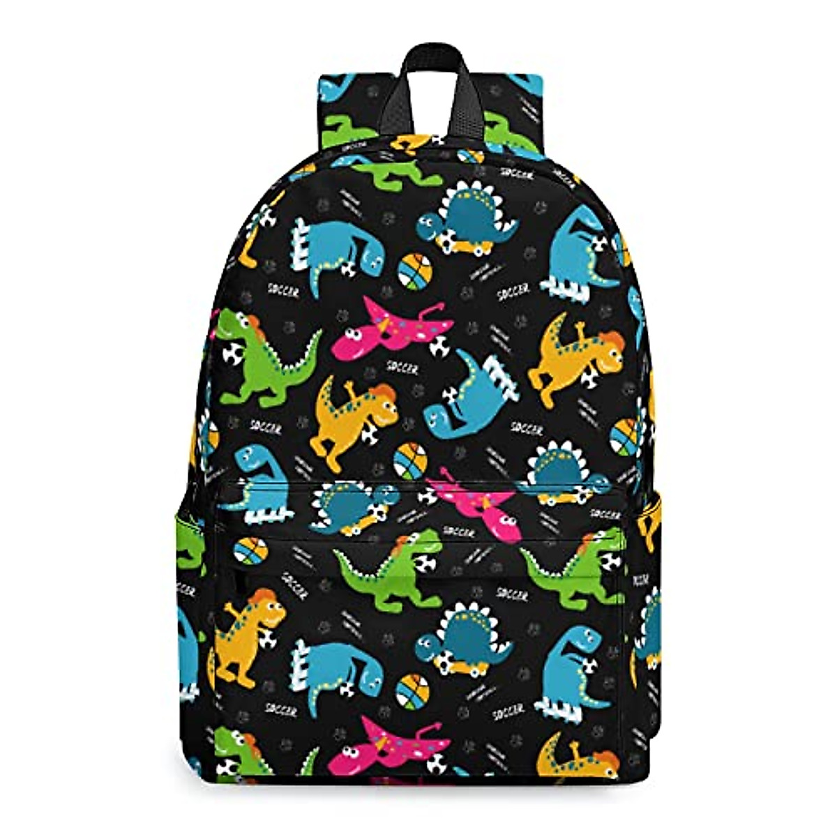 Dinosaur Fashion Backpack Casual 17 Inch Bookbag,Cute Lightweight Daypack Laptop Backpack for Teen/Boys/Girls