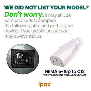 IPAX 15ft Long USB Cable+Power Cord Compatible with HP Laserjet Pro M251nw M276nw M127fw M201dw M225dw CP1525nw M12w M15w M130fw M203dw M227fdw M118dw