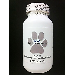 Pure Pet DCA 20g, Sodium Dichloroacetate - North American Made in a Certified Laboratory. Absolutely NO Animal by-Products or Fillers. Highest Quality Available - Buy Direct from The Source