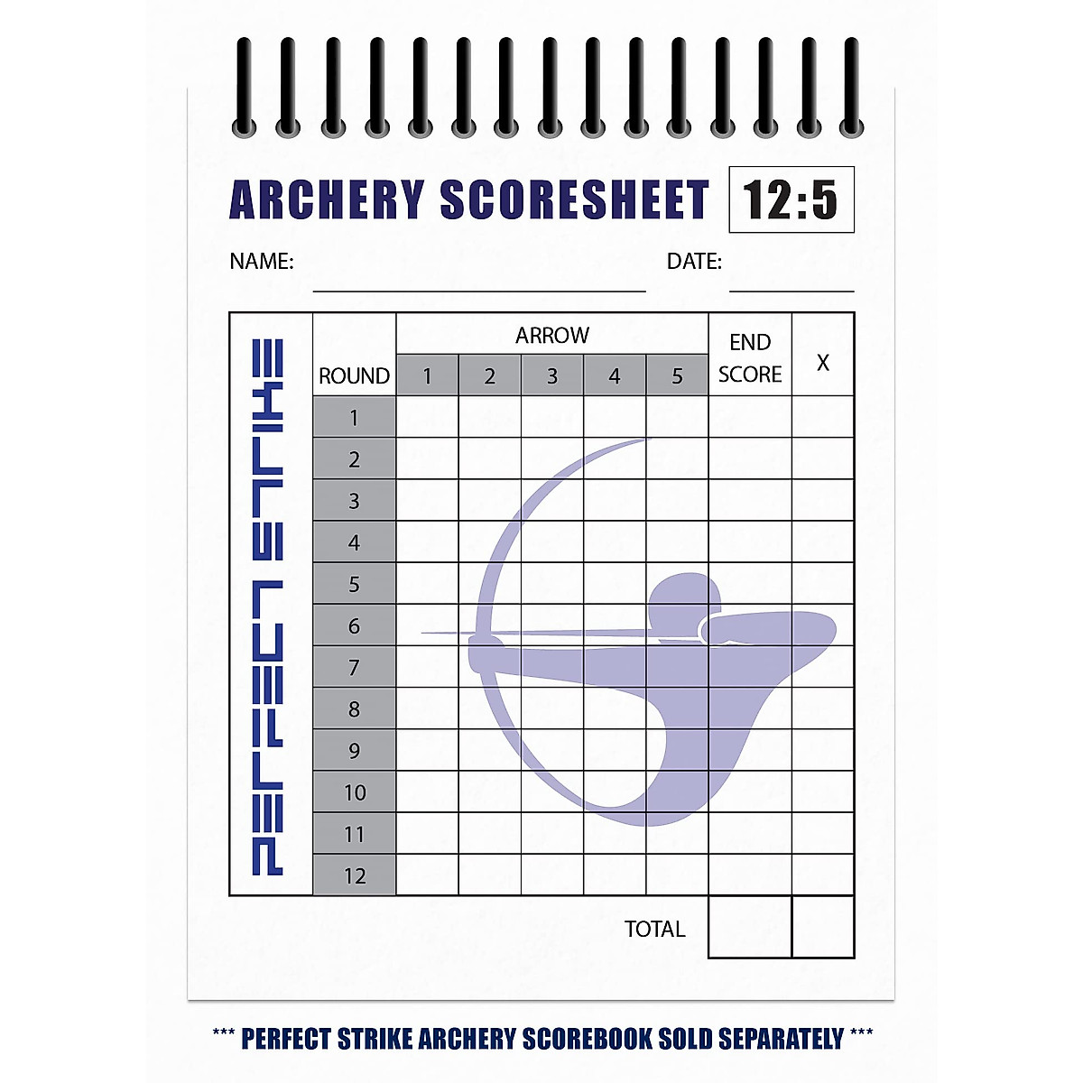 Perfect Strike Archery Targets. Classic OPS No. 000. Archery Paper Targets. Great for Practice in The Backyard or at The Range. (12" x 12" Targets) (12)