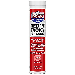 Lucas Oil 10005 Red 'N' Tacky Grease - 14 Ounce