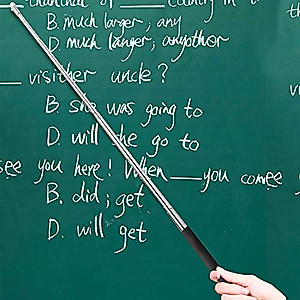 3 Pieces Telescopic Teachers Pointer, Hand Pointer Extendable Telescopic Retractable Pointer Whiteboard Pointer and Lanyards for Teachers Coach Presenter, Extends to 39 Inches