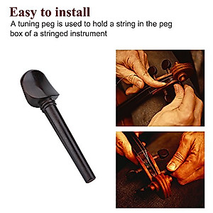 Cello Tuning Peg, 4pcs Ebony Wood Cello Peg 4/4 Cello Musical Instruments Accessories