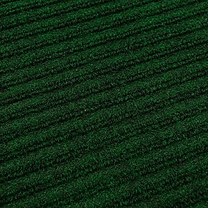 Mohawk Home Utility Floor Mat Solid Dark Forest Green (2' x 6') Perfect for Garage, Entryway, Porch, and Laundry Room