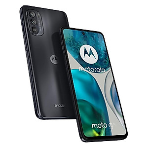 Motorola Moto G52 6GB RAM | 256GB Storage | Single SIM | Stereo Speakers W/Dolby Atmos | 30W turboPower Charging | 6.6" OLED FHD+ 90Hz Display | International Model | GSM Factory Unlocked - (Black)