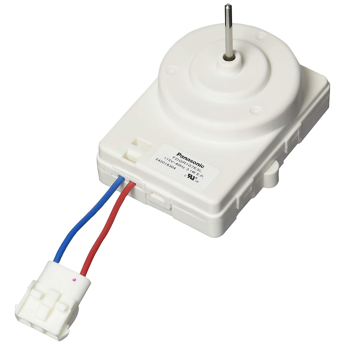 FRIGIDAIRE 55-242018304 Refrigerator Condenser Fan Motor, 7 x 4.75 x 5.38 inches, White.