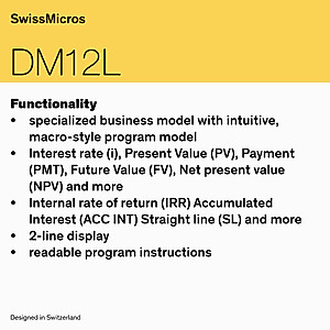 DM12L Business Calculator