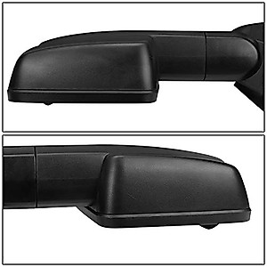 Pair Manual Telescoping w/Amber LED Signal Light Rear View Side Towing Mirrors Compatible with Chevy/GMC C/K Yukon 88-02