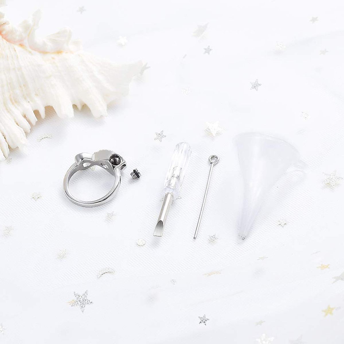 Yinplsmemory Cremation Jewelry Infinity Love Cremation Ring for Ashes Stainless Steel Hold Loved Ones Ash Keepsake Finger Ring Urn Locket Memorial Jewelry for Women Girl (Dad, 9)