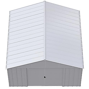 Arrow Classic Metal Shed, 12 x 12, Flute Grey