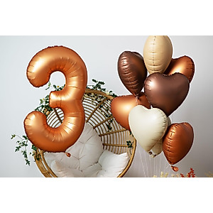 40 inch Orange Number Balloon Giant Foil Helium Balloons for 2nd Birthday Party Decorations