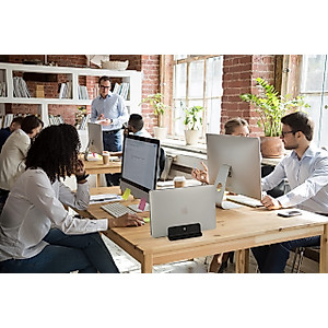 Vertical Laptop Stand - for Desk Organization with Dual Slot Adjustable Riser, Compatible with Asus, Chromebook, Dell, HP, MacBook, Razer, Samsung, Surface, Compact Portable Holder, Aluminum, Black