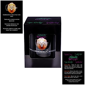 Naturally Wicked Spellbinding Courage Candle with Crystal, Wood Wick & Gift Box