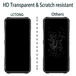LCTONG (3 Pack) Screen Protector for DOOGEE V20 (2022)- Bubble Free- Scratch Resistant- Easy to Install, 9H Hardness Tempered Glass Screen Protector Compatible DOOGEE V20 (2022)