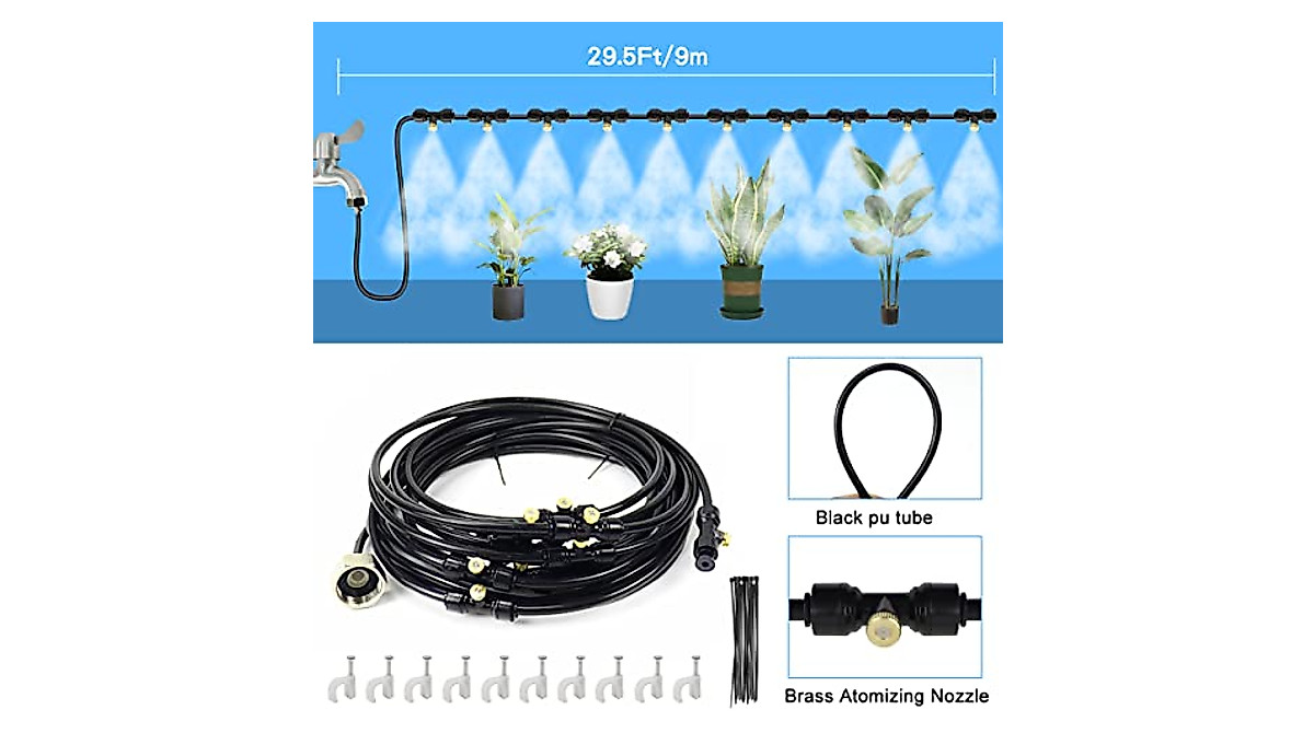 Misting Cooling System, Misters for Outside Patio Greenhouse Garden ...