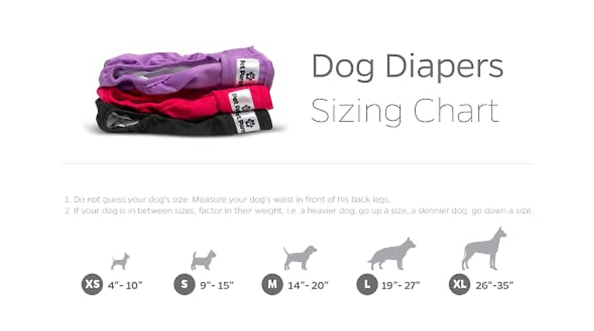 Pet Parents Washable Medium Dog Diapers - Eco-Friendly & Comfortable
