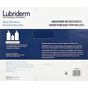 Lubriderm Dermatologist Daily Moisture Lotion for Normal to Dry Skin 3 Pack Value Pack