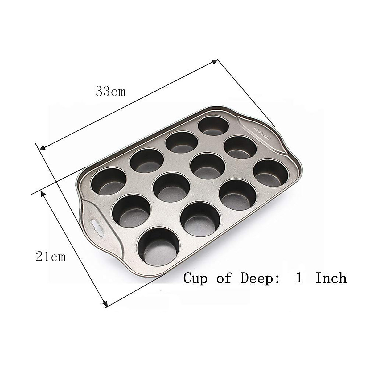 Shekure 12 Cups Mini Cheesecake Pan, springform Pan,bundt cake pan，Baking Dishes
