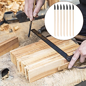 Sanding Sticks 50 Pack Tight Spaces Matchsticks Slanted Sanding Twigs Fine Detailing Sanding Sticks for Plastic Models Wood Hobby