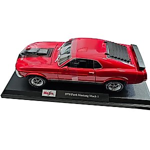 Maisto 1970 Ford Mustang Mach 1 Special Edition 1/18 DieCast Red/Black Car #31453