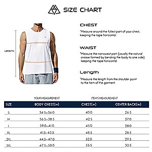 Haimont Sleeveless Shirts for Men Quick Dry Swim Muscle Tank Tops for Hiking Beach Running, White, S