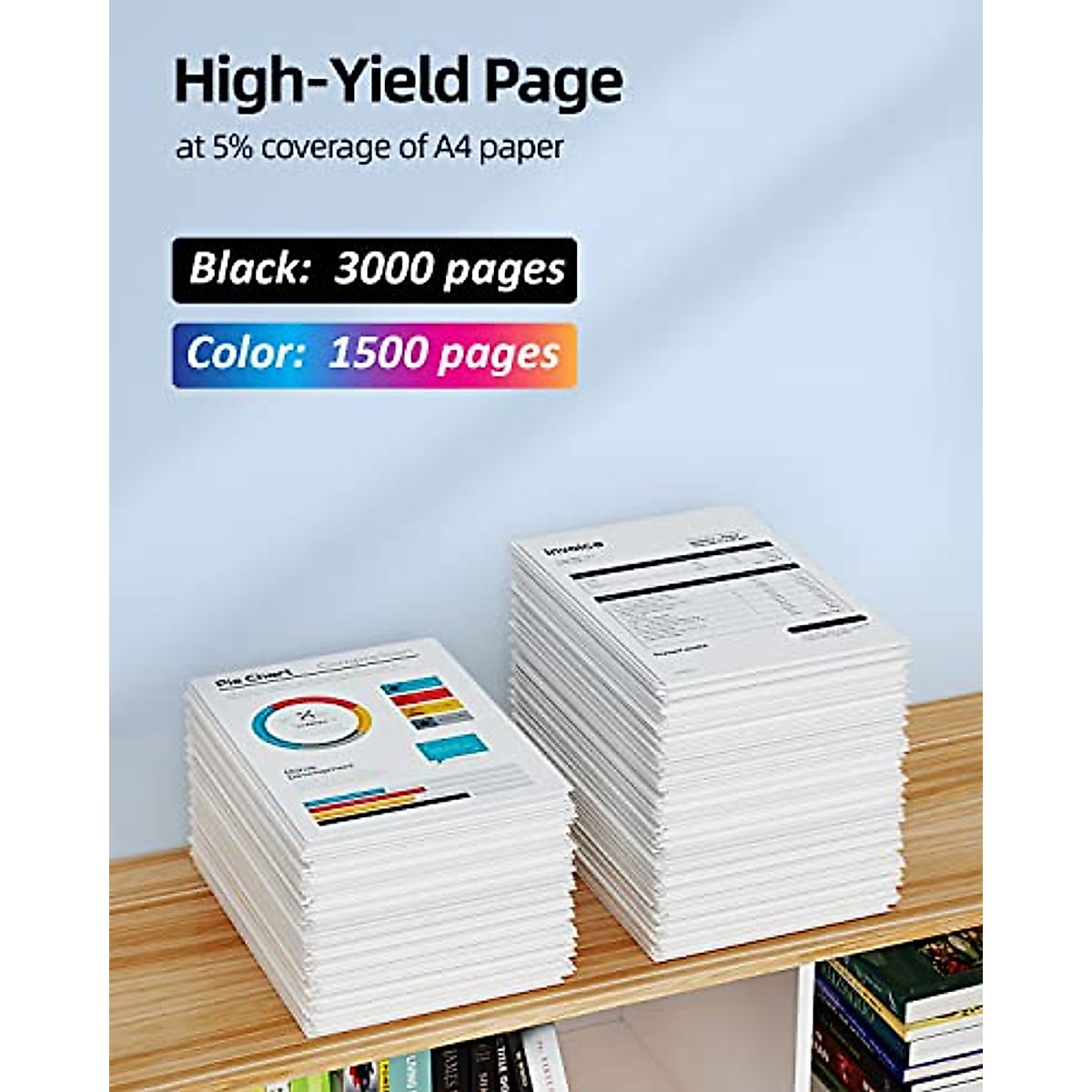 LC3037 BK/C/M/Y Ink Cartridges,High Yield,4 Pack,Replacement for Brother LC3037 XXL, Work with Brother MFC-J5945DW MFC-J6945DW MFC-J5845DWXL MFC-J6545DWXL Printer,LC3037BK, LC3039BK, LC3039
