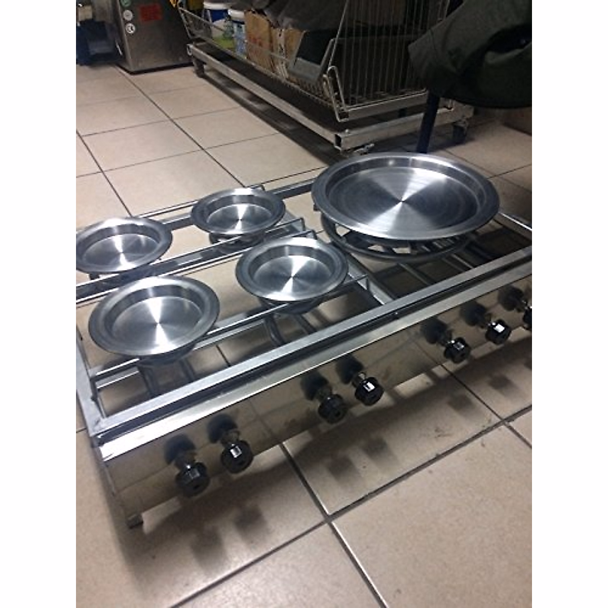 4 Small and 1 Big Burner Combo Set Kunafa Konafa Kanafeh Kunafah Kunefe Stove for Cooking Quarry 4 Small Plates and 1 Big Plate Included Works with Propane Gas (LPG)