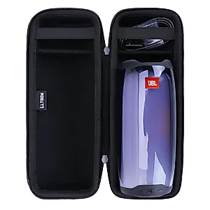 LTGEM Case Compatible with JBL Pulse 4/3 Waterproof Portable Speaker, Black