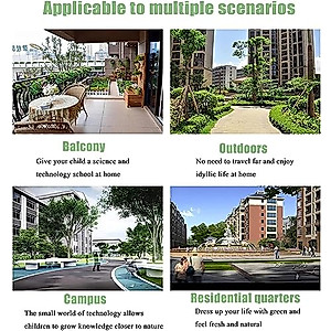 Tower Planting System 16/24/32 Holes Aquaponics Growing System Fruits and Vegetables Aeroponics Kit with Moisturizing Pump, Adapter, Mesh Pots(Size:4columns)