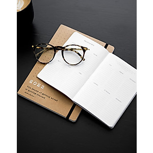 Letts Eco Writers A5 1 Week on 2 Pages Multilingual Brown Kraft 2022