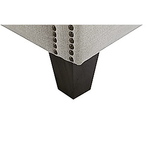 Amazon Brand – Stone & Beam Hina Classic Sofa Couch with Nailhead Trim, 87"W, Cream