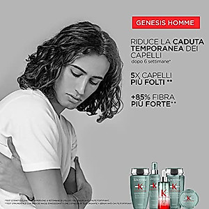 KERASTASE Genesis Homme Cire d'Epaisseur Texturisante Wax Pomade | Light-hold Wax Pomade for Men | Provides Texture & Thickness | For Weakened Hair | 2.5 Fl Oz