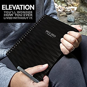 AT-A-GLANCE 2022-2023 Planner, Weekly & Monthly Academic, 8-1/2" x 11", Large, Elevation, Black (75959P05)