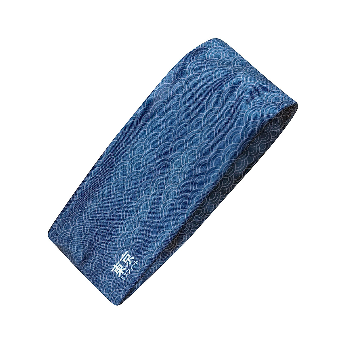 Tokyo Misfit - Japanese Headbands for Men & Women, Sweat Band, Workout, Yoga, Fashion, Running, Sports, Basketball, Bandana (Wave-Seigaiha)