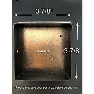 4 Pack Solar Powered Copper Outdoor Garden Deck Patio Fence Pathway Post Light for 4x4 Wood Posts