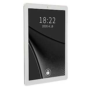 10 Inch Tablet, for 11 3GB RAM 64GB ROM Silver Supported Multi Language Tablet for Daily for School for Men (US Plug)