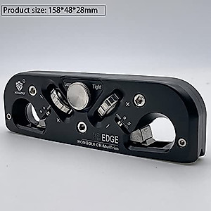 HONGDUI DJ11S Woodworking Chamfering Plane with 3 Replacement Carbide Blades Double Edge Angler Chamfering Plane