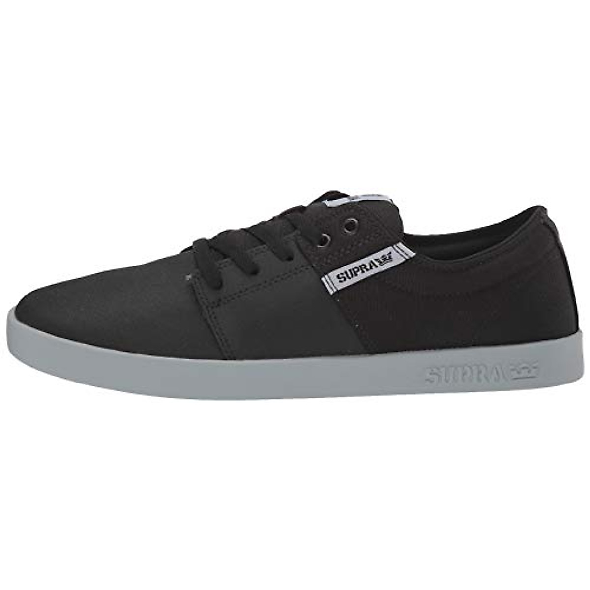 Supra Men's Low-top, Black Black Tuf Lt Grey 057, 8.5