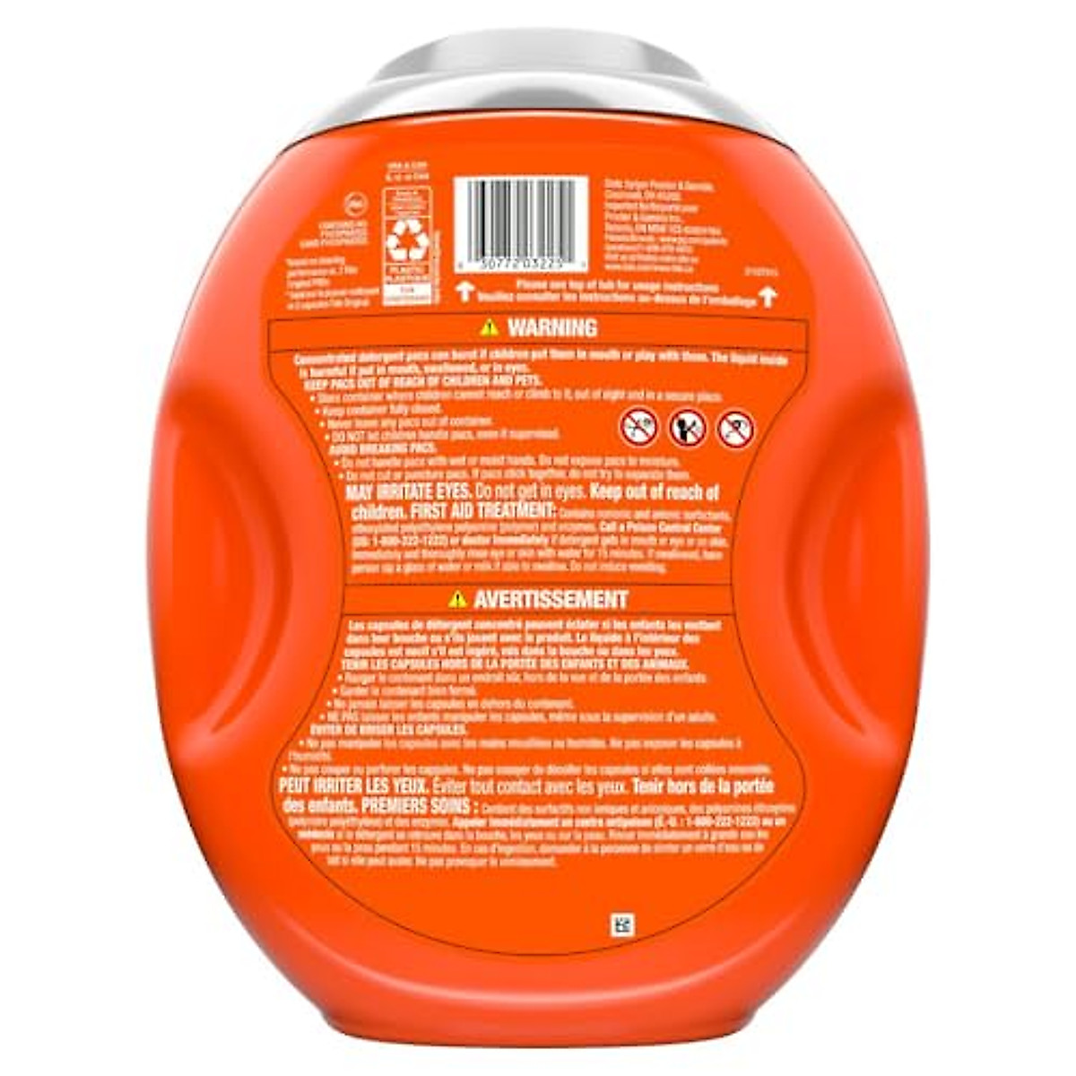 Tide Ultra OXI Power PODS with Odor Eliminators Laundry Detergent Pacs 63 Count For Visible and Invisible Dirt