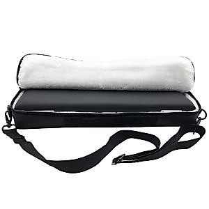Jiayouy Lightweight 17 Hole Flute Case Cover Bag Carry Bag with Adjustable Shoulder Strap & Plush Lining Black 17.3"x 3.5"x 2.17"