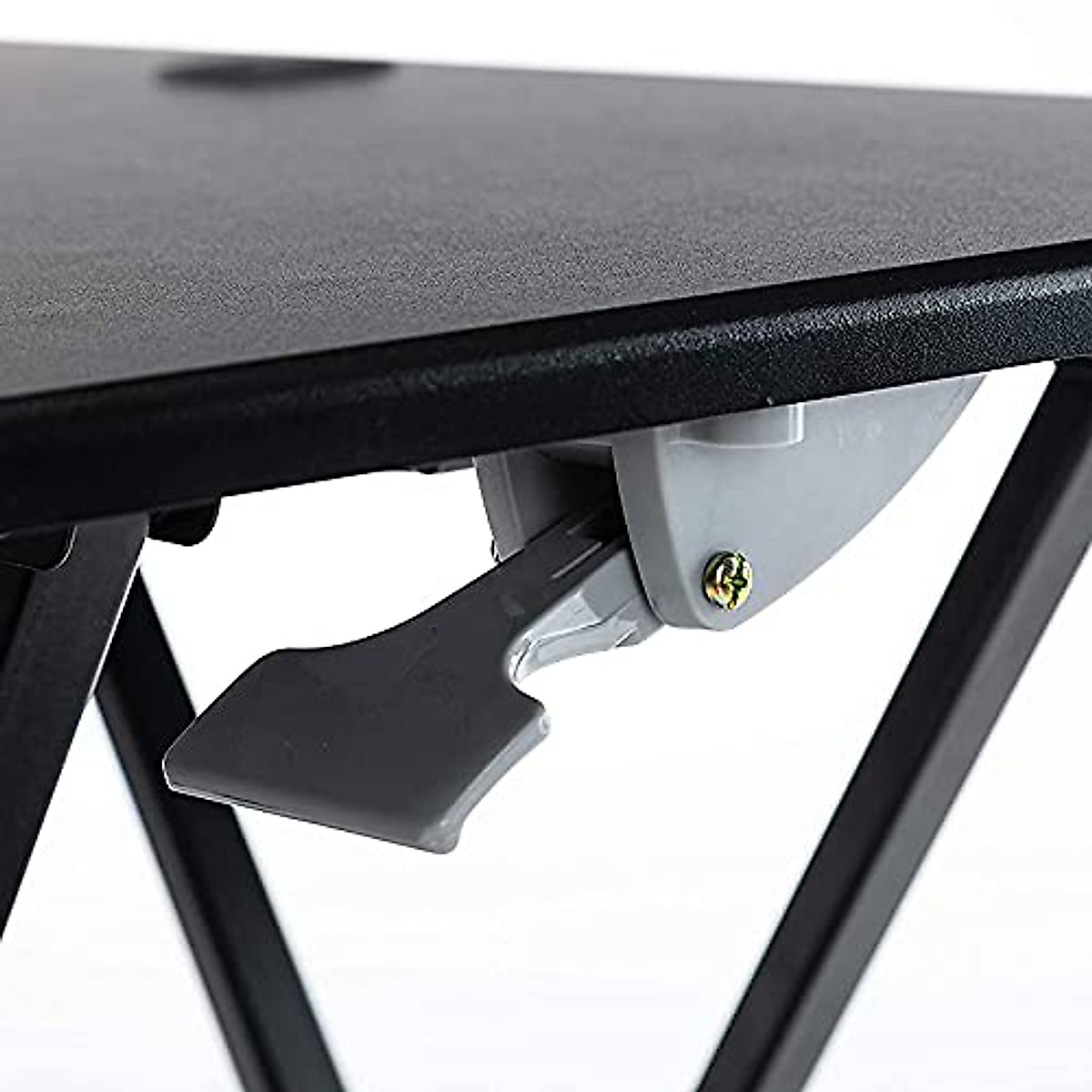 Legend Vansen Adjustable Height Standing Desk Converter Wide Laptop Riser or Dual Monitor Workstation, 32 Inch, Black