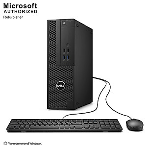 Dell Precision 3420 SFF High Performance Desktop Computer, Intel Quad Core i7-6700 up to 4.0GHz, 8G DDR4, 512G SSD, WiFi, BT, 4K Support, DP, HDMI, Win 10 Pro 64 English/Spanish/French (Renewed)