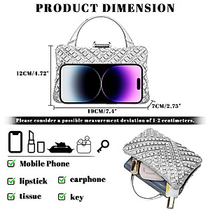 Womens Evening Clutch, Purses and Handbags Sparkling Design Handbag Purse for Wedding Party (Gold)