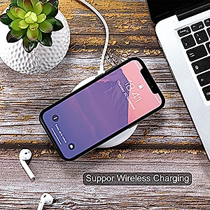 MZELQ Compatible with iPhone 13 (6.1 inch) Case, Card Holder Camera Protection Cover for iPhone 13 + Screen Protector, Card Slot Designed for iPhone 13 Phone Case -Black