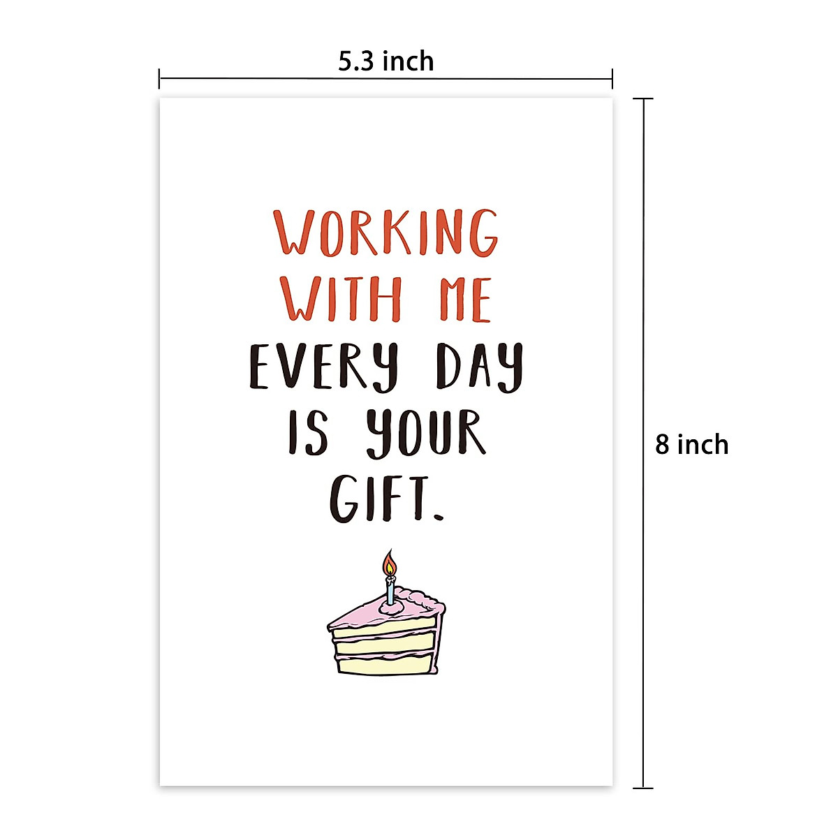 Ulbeelol Pompous Colleague Birthday Card, Funny Work Bestie Bday Card, Rude Boss B-day Card, Arrogant Birthday Card for Workmate