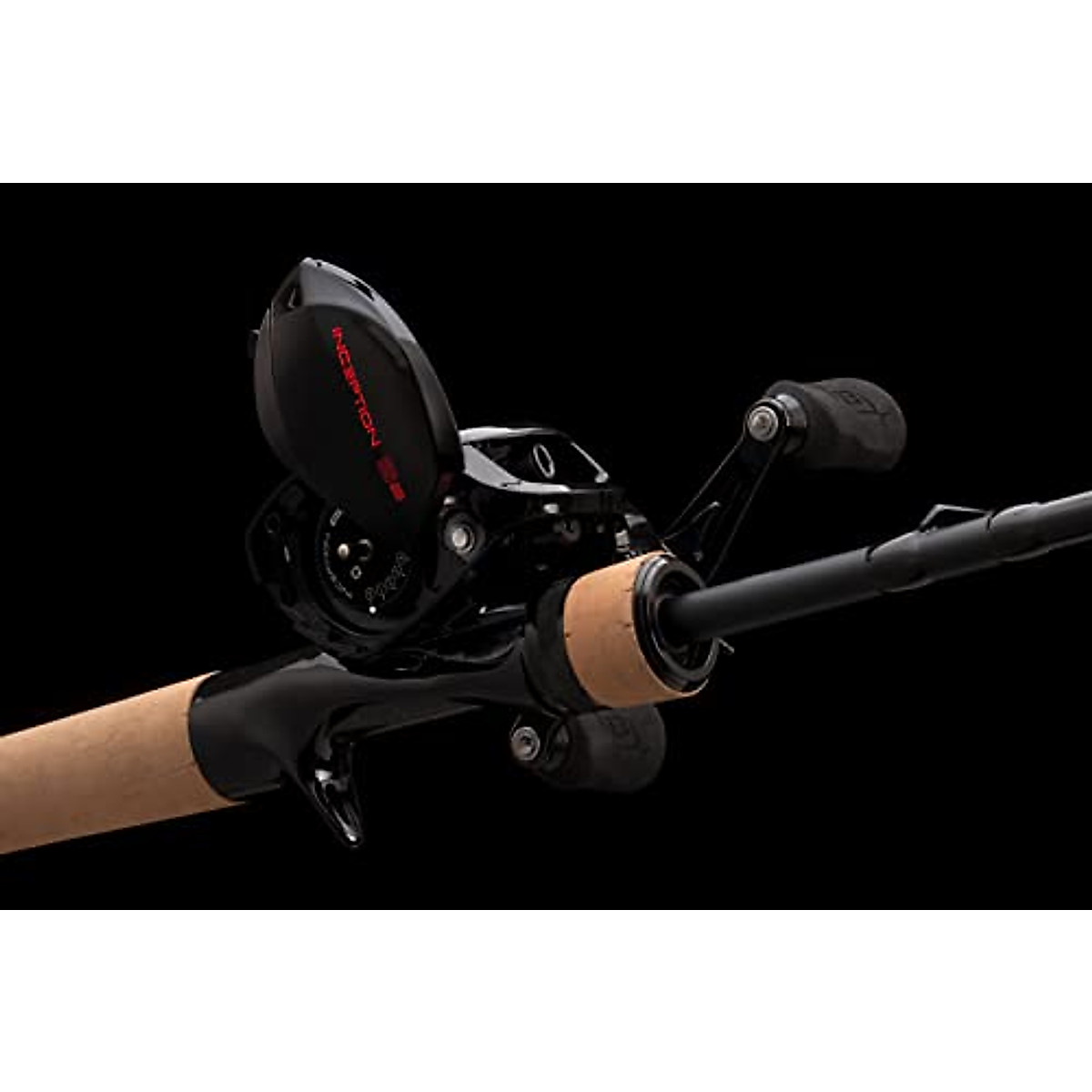 13 FISHING - Inception G2 Baitcast Reel - 7.3:1 Gear Ratio - Left Hand Retrieve (Fresh) - ING2-7.3-LH, Black